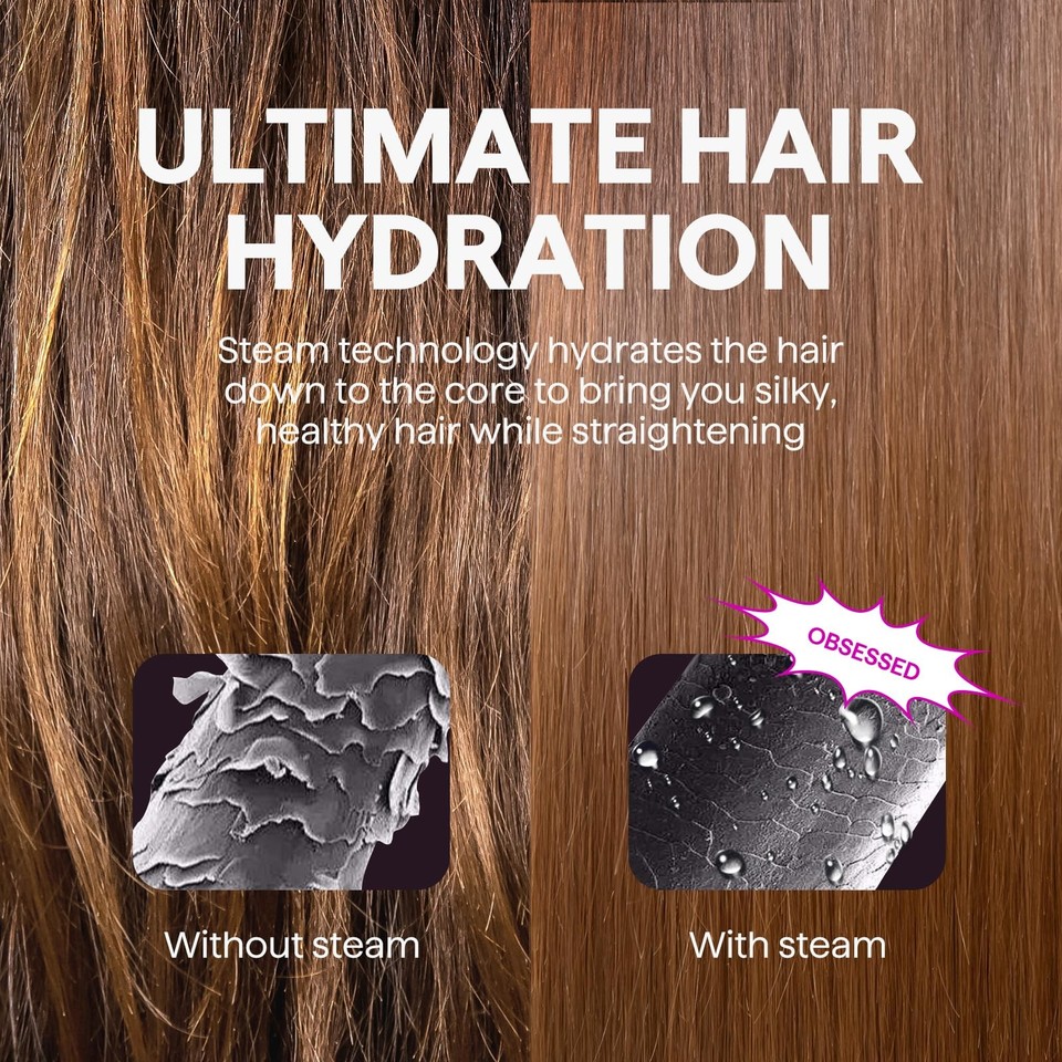 Wavytalk Pro Steam Hair Straightener Brush Steamline Pro 3 in 1 ...