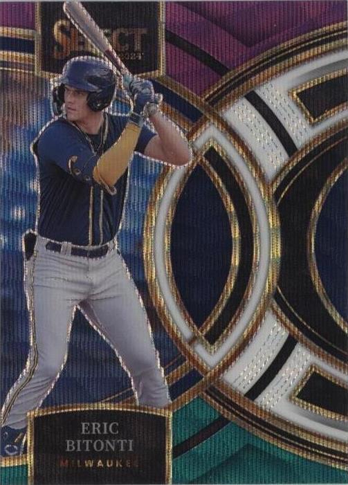 2024 Panini Select - Premier Level Eric Bitonti #14 Tri-Color Prizm (RC ...
