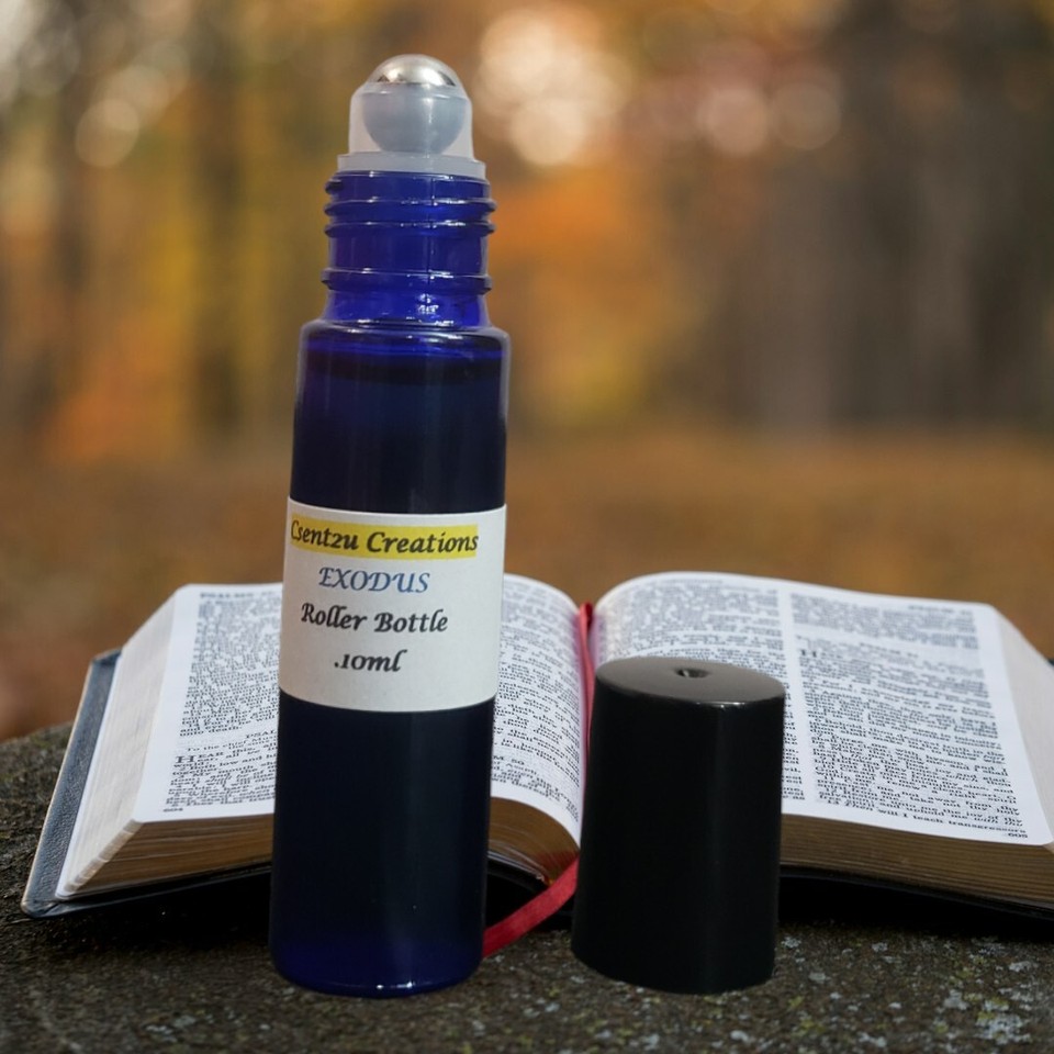 Exodus Anointing Oil: (2) .10ml Roller Glass Bottle. Exodus 30:22-25 | eBay