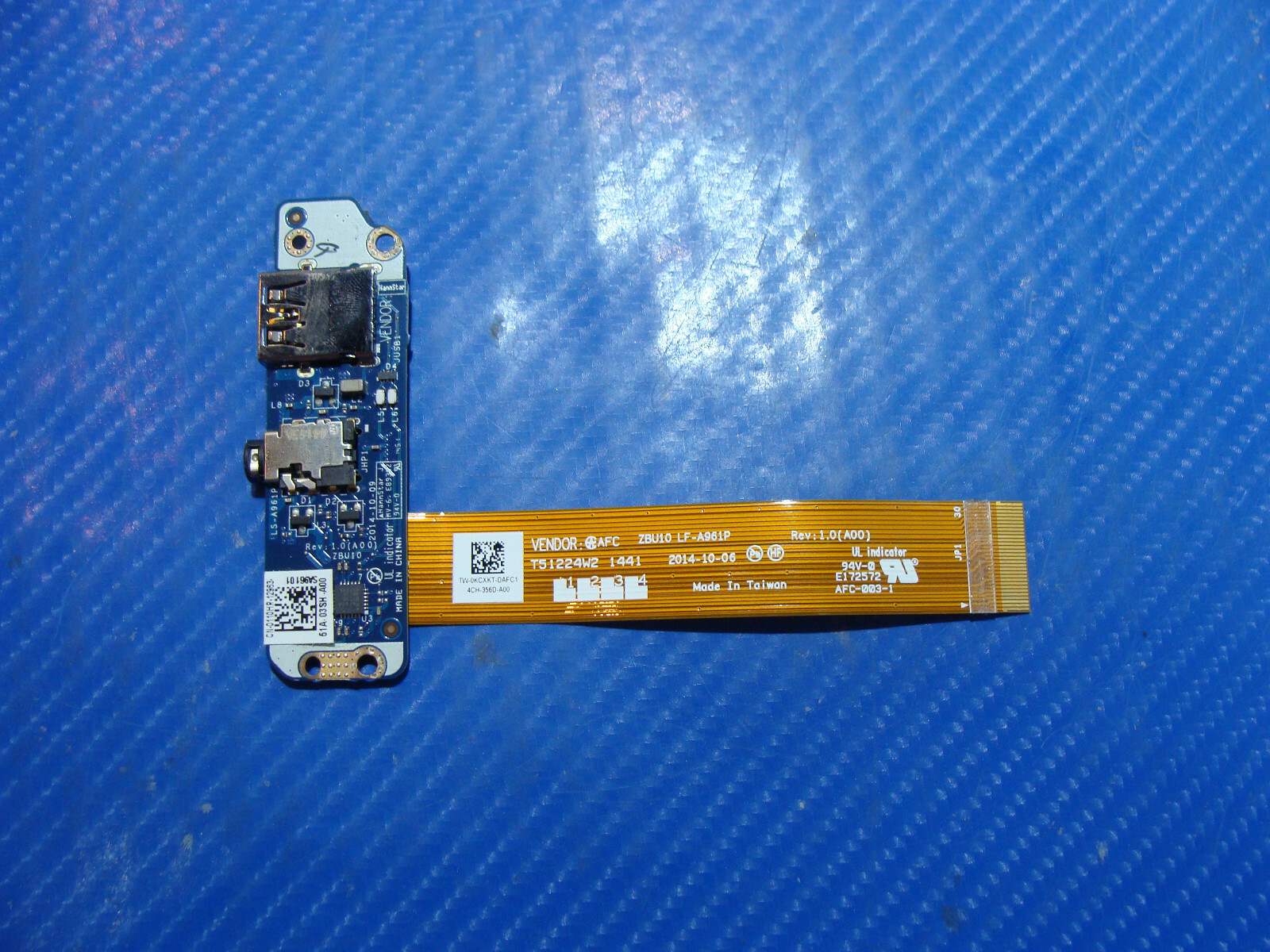 Dell Latitude E7450 14" Genuine Audio USB Port Board w/ Cable 110HR LS ...