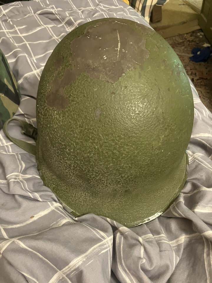 Vietnam War Military Steel Helmet Liner 24th Infantry V COVER GLUED ...