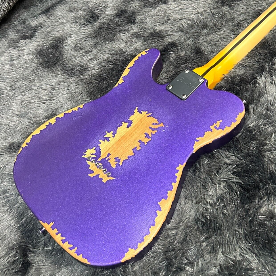 Relic Tele Electric Guitar Maple Fretboard Alder Body Metallic Purple ...