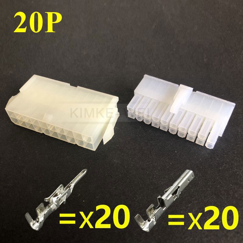 2-24 Pin Molex Mini-Fit Jr 5557/5559 4.2mm Connector Kits (Plug+Socket ...