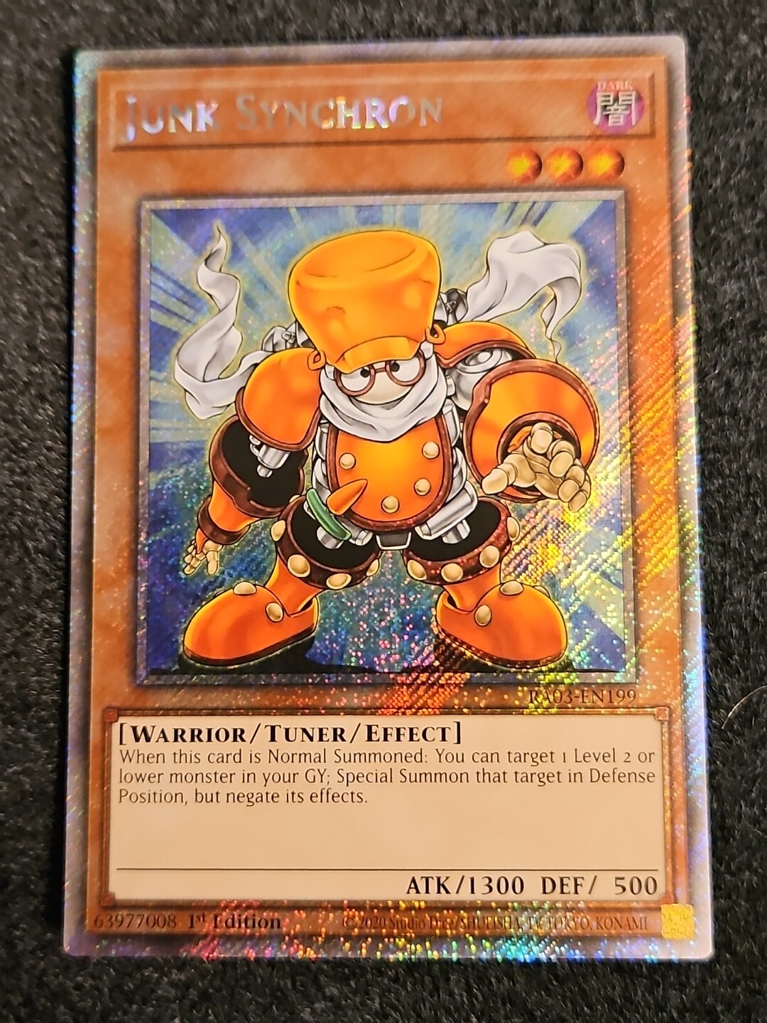 Junk Synchron RA03-EN199 - Platinum Secret Rare - NM - In Hand | eBay