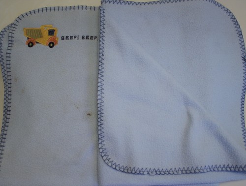 Baby Connection Blue Blanket Dump Truck Beep! Beep! Thermal Cotton Boy ...