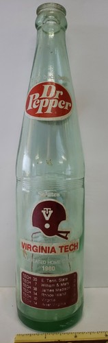 Virginia Tech 1980 Undefeated Season Dr. Pepper Commemorative Bottle ...