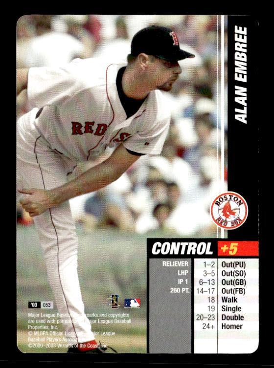 2003 MLB Showdown #053 Alan Embree | eBay
