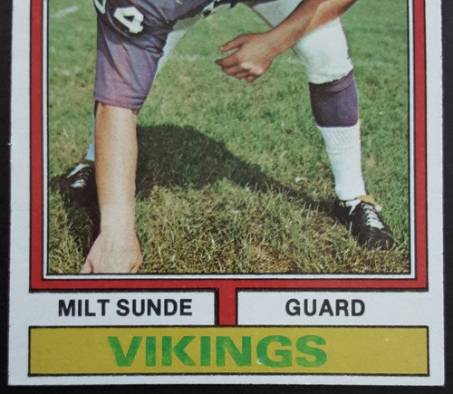 1974 Topps Milt Sunde #57 Minnesota Vikings | eBay