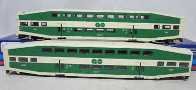 Athearn HO Scale Go Transit Bombardier Passenger Control & Coach Car ...