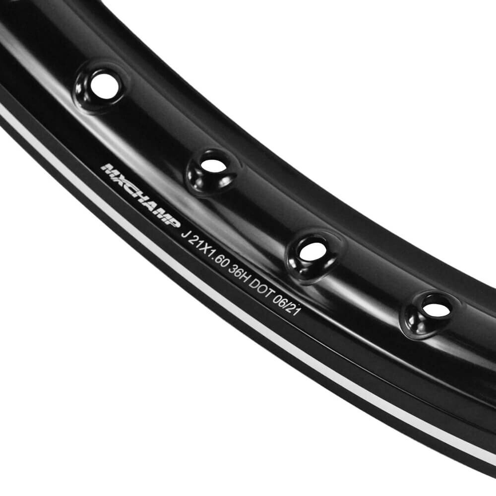 MXCHAMP A90 Front Wheel Rim Black 21"x1.6"36 Spoke Holes for GasGas ...