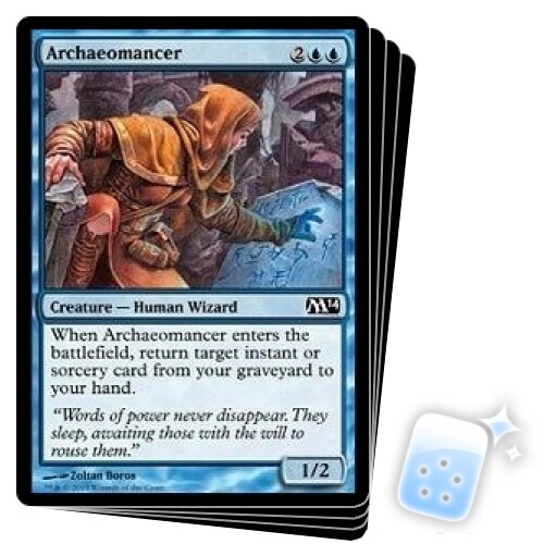 ARCHAEOMANCER X4 2014 Core Set M14 Magic MTG MINT CARD | eBay