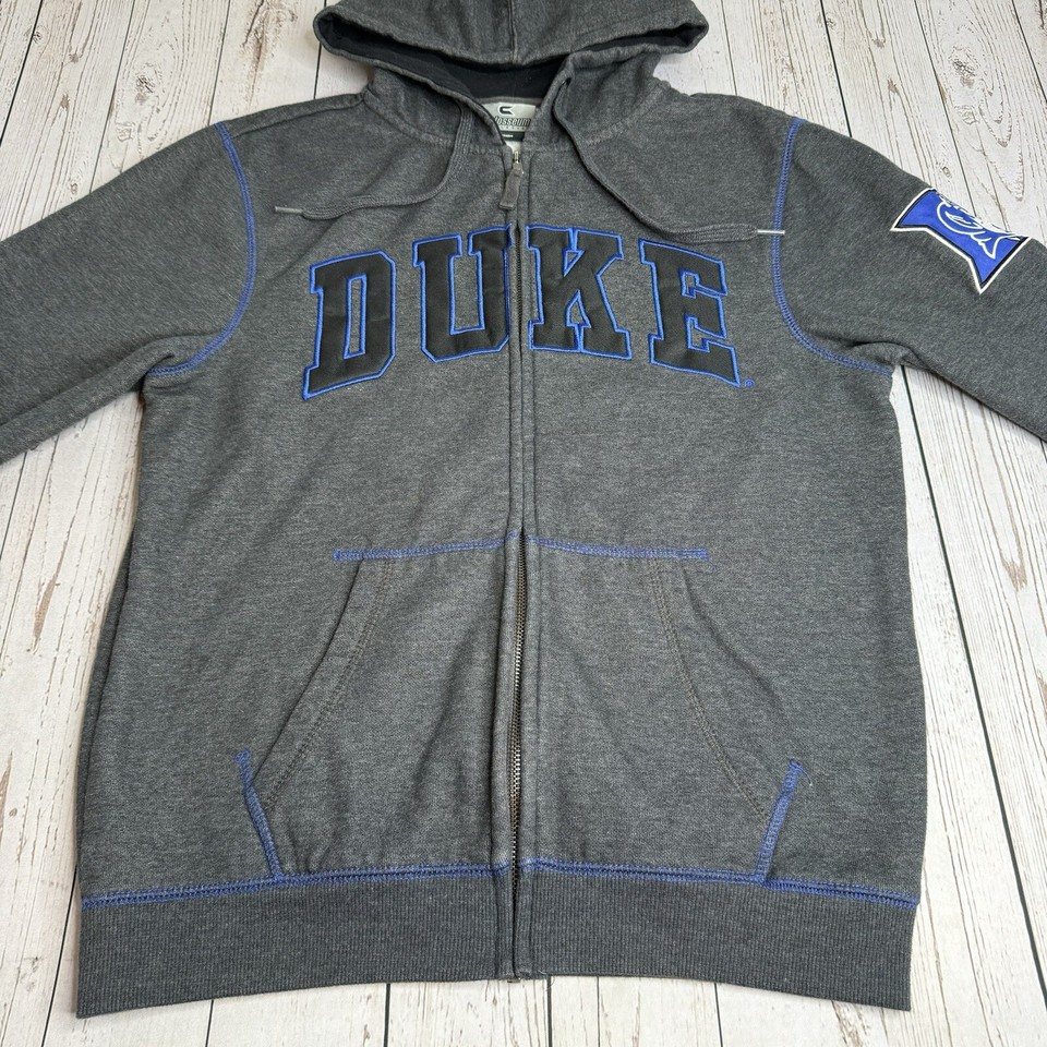 Duke University Blue Devils Full Zip Hoodie Hooded Sweatshirt Mens ...