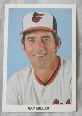 Ray Miller Baltimore Orioles 3x5 Team Issue Postcard 1980's | eBay