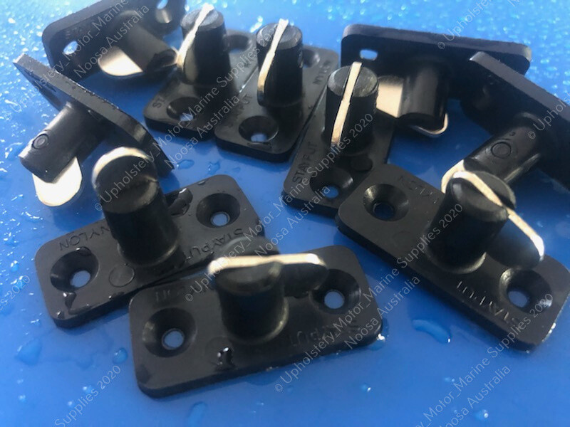 STAYPUT FASTENER VERTICAL T TOGGLES EYELET BOAT COVERS BLACK 10 PACK ...