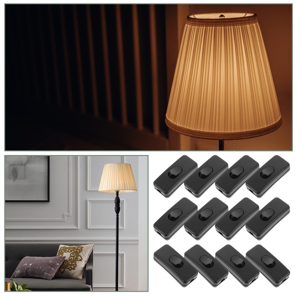 2 Pack Desk Lamp Switch Push Button for Extension Cord with On/ -Off | eBay