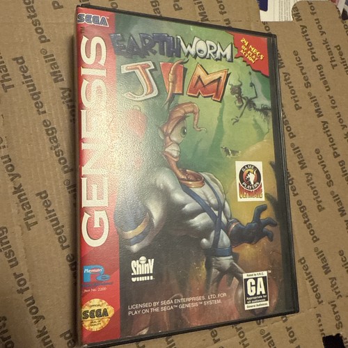 Earthworm Jim Sega Genesis game box and manual check pictures for ...