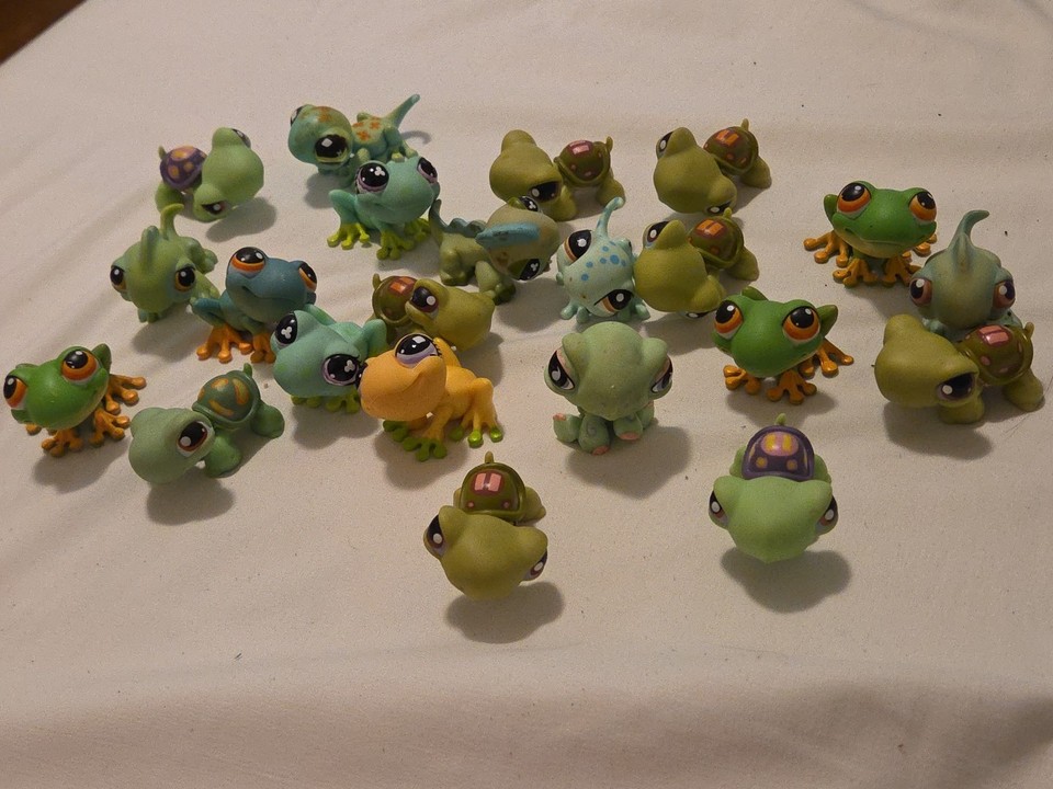 Hasbro Massive Littlest Pet Shop LPS Lot Assorted Frogs,lizards And ...