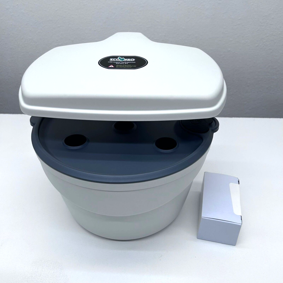 EcoPro Tools LED Indoor Hydroponics Grower Kit 5 Pod System, Ivory ...