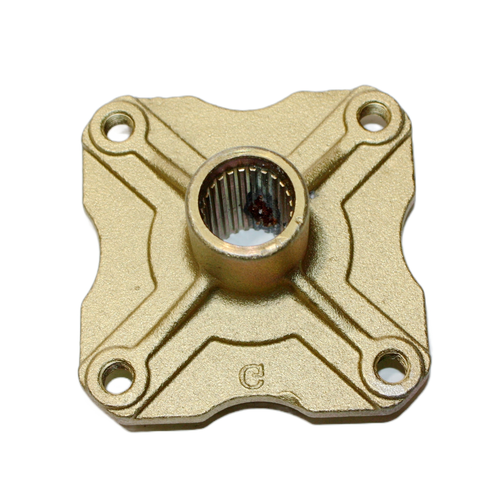 24 Tooth Spline 4 Stud Wheel Rear Axle Hub 150cc 250cc Quad Dirt Bike ...