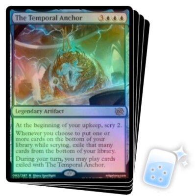 FOIL THE TEMPORAL ANCHOR X4 The Brothers' War BRO Magic MTG MINT CARD ...