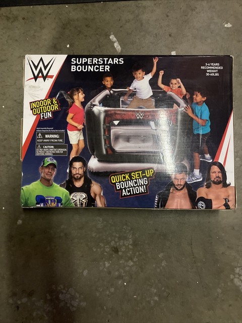 Intex Inflatable Bouncer WWE Superstars Bounce Ring for Indoor and ...
