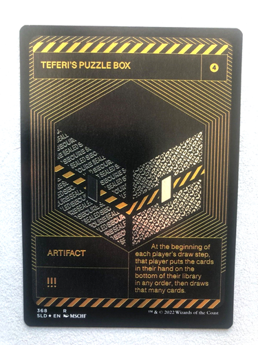 Mtg Carte Magic Secret Lair Teferi's Puzzle Box Laminated FOIL NM | eBay