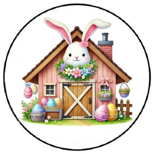 EASTER BUNNY FARM ENVELOPE SEALS LABELS STICKERS PARTY FAVORS | eBay