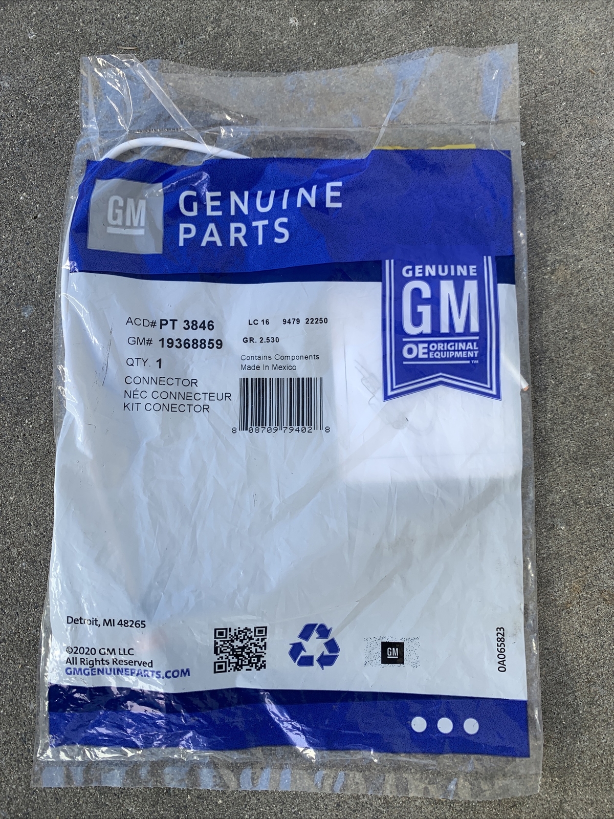 AC Delco PT 3846 Multi Purpose Pigtail Chevrolet Starter Motor Wire ...