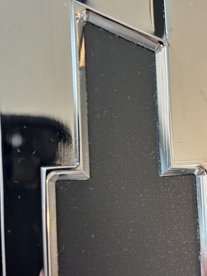 NEW 1957-1958 CHEVY CAMEO TRUCK FRONT BED BOWTIE PLATES SAIL PLATES ...