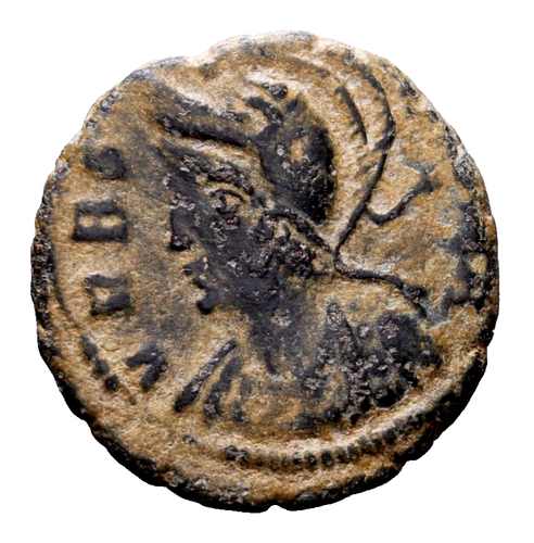 RARE City Commemorative AD 330 VRBS Roma MVLT VOT Mule Roman Coin Error ...