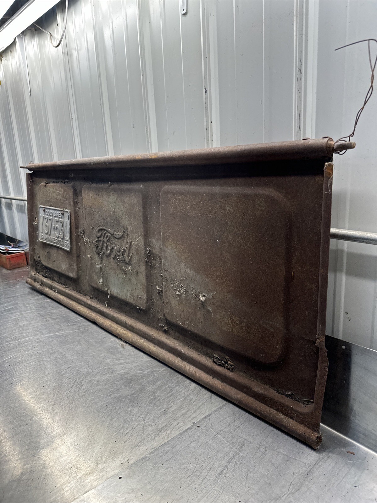1951-1952 Ford F1 Short Bed Stepside Tailgate With Ford Letters Vintage ...