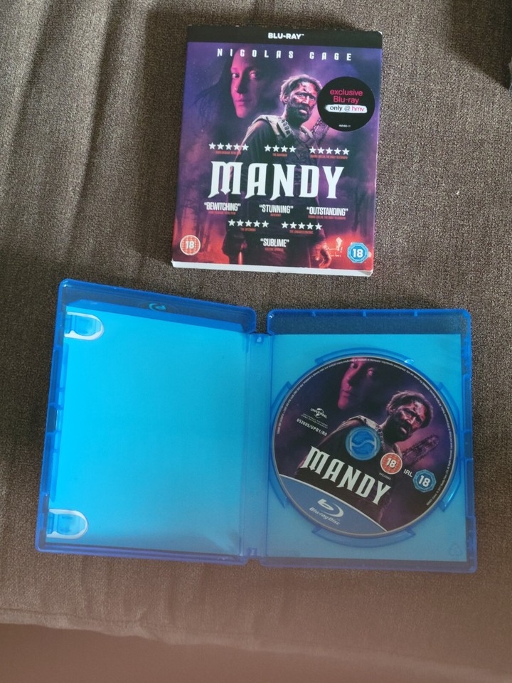 Mandy Blu-ray 1 Disc Nicolas Cage, Andrea Riseborough HMV Edition W ...