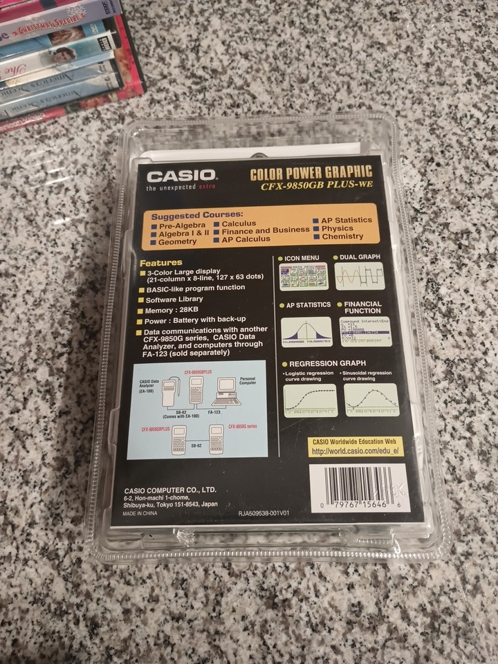 Casio CFX 9850GB PLUS-WE Color Power Graphic Graphing Calculator Brand ...