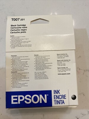 T007201 New Genuine Epson T007 201 Black Ink Cartridge | eBay