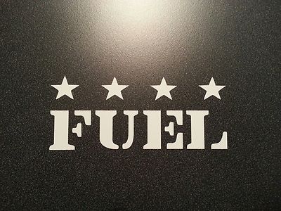 FUEL DECAL *FOR ARMY MILITARY JEEP CJ MB M38-A1 * FORD GPW BRONCO ...