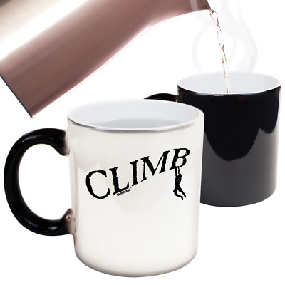 Rock Climbing Climb Funny Mugs Novelty Colour Changing Mug GIFT BOXED ...