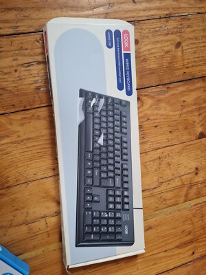 Logik LFSWDKB23 Wired UK USB Wired Keyboard With Numeric Keypad - Black ...