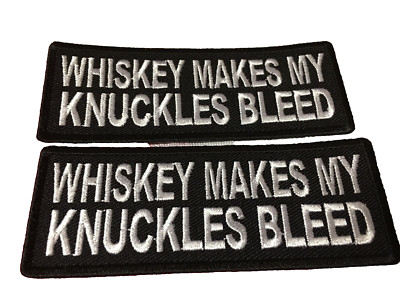 Morale Patch Whiskey makes my knuckles bleed gift sarcastic embroidered ...