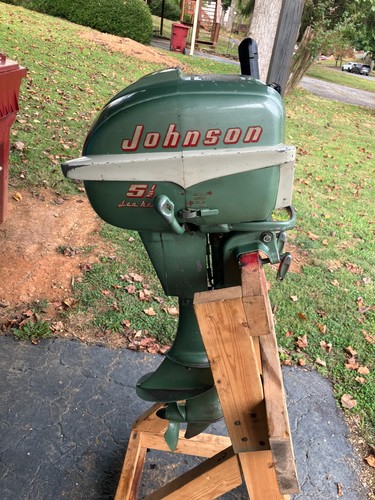1955 Johnson CD 12 5.5hp outboard in original running condition. Two ...