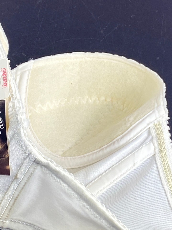 Carnival Strapless Underwire Bra White Size 34b Low Plunge read New ...