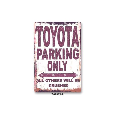 Retro Signage Tin Plate[TOYOTA PARKING] Size ·about 12 inches x 6(11127 ...