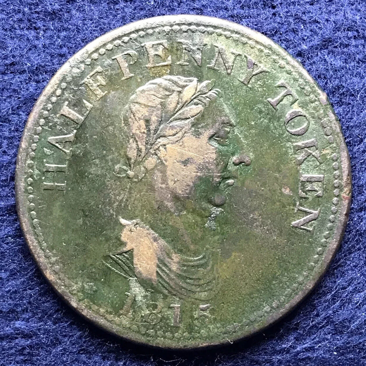 Canada, Nova Scotia: 1815 1/2 Penny Token, John Alexander Barry NS-14A1 ...