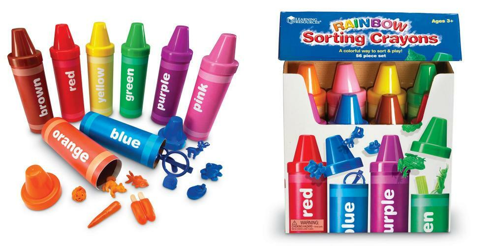 Learning Resources Rainbow Sorting Crayons, Various Colors, 56 Pieces ...