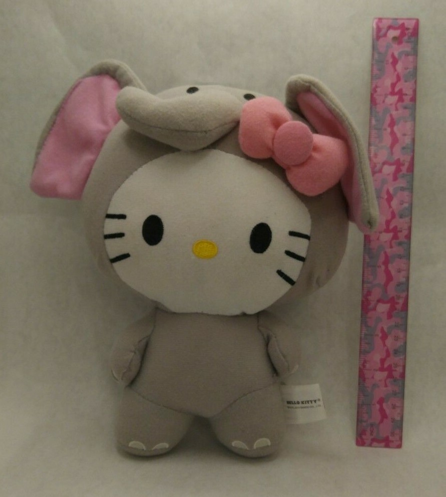 2014 Sanrio Hello Kitty Gray Circus Elephant Plush Stuffed Toy -PLS ...