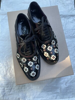 Prada Oxford Brogue Flower Shoes Size 36.5 | eBay Prada Oxford Brogue Flower Shoes Size 36.5 | eBay