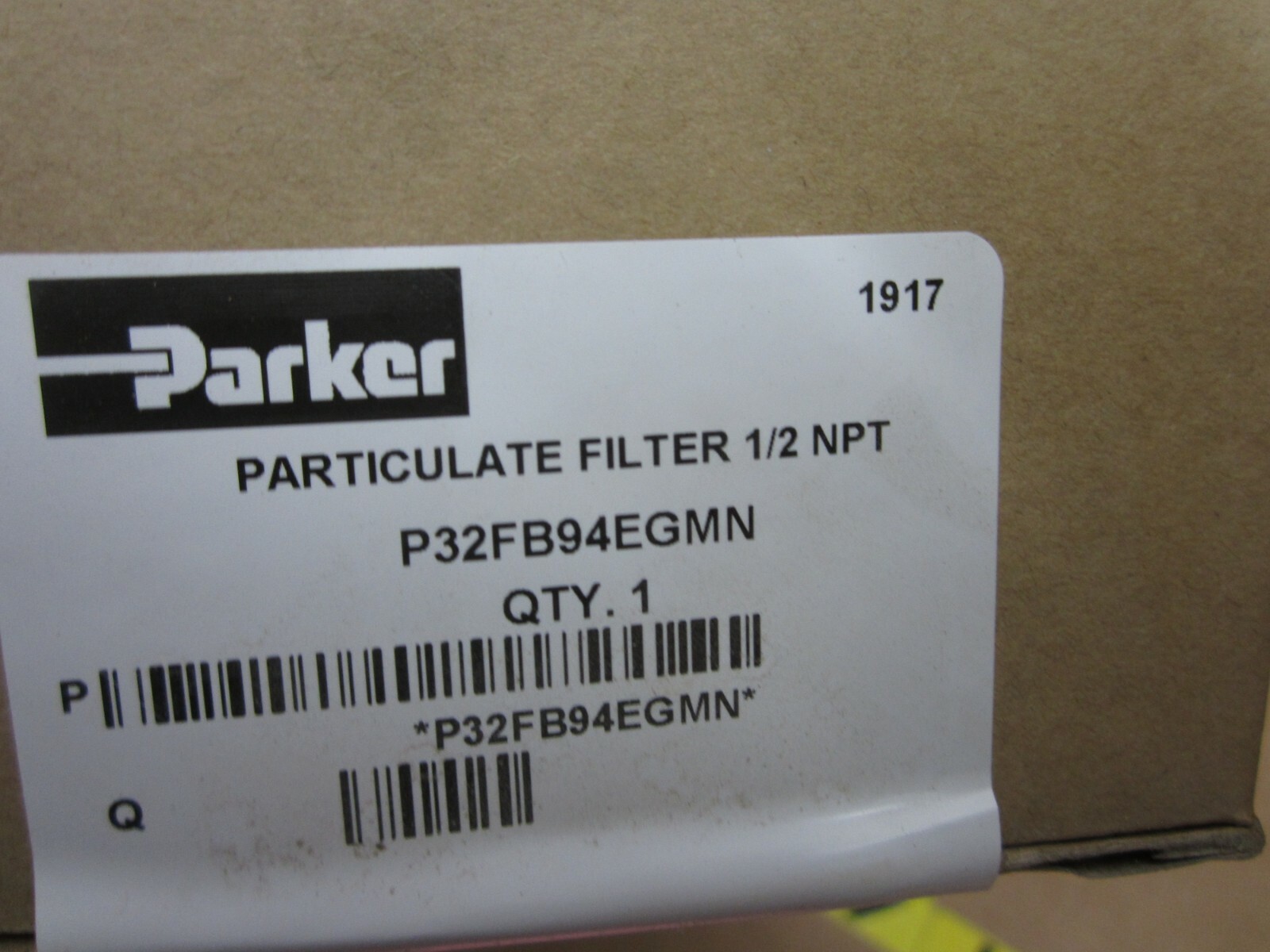 PARKER P32FB94EGMN PARTICULATE FILTER - La Paz County Sheriff's Office ...