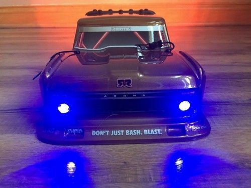 2 Blue HID HD LED Infraction Felony for 1/5 1/7 1/8 1/10 scale racing ...
