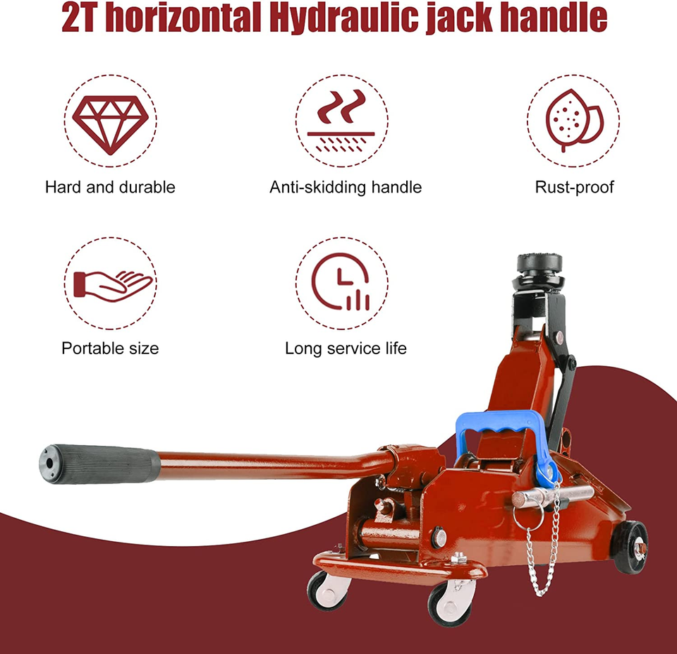 Horizontal Hydraulic Jack Handle, 2 Ton Floor Jack Handle for Car Jack ...