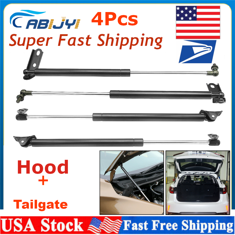 4X Front Hood&Rear Trunk Tailgate Lift Supports Gas Shock Struts For ...