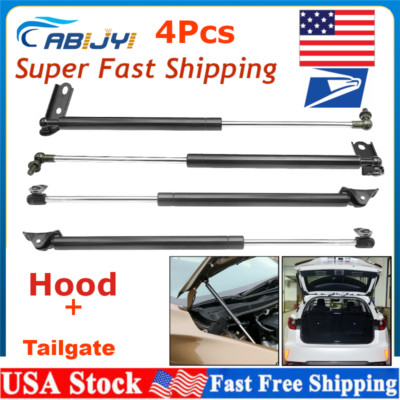 4X Front Hood&Rear Trunk Tailgate Lift Supports Gas Shock Struts For ...